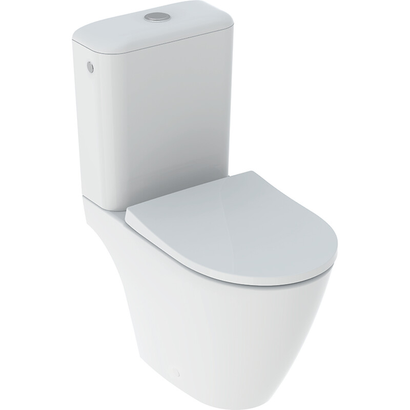 Pack WC au sol Geberit iCon Rimfree blanc avec réservoir attenant et ...